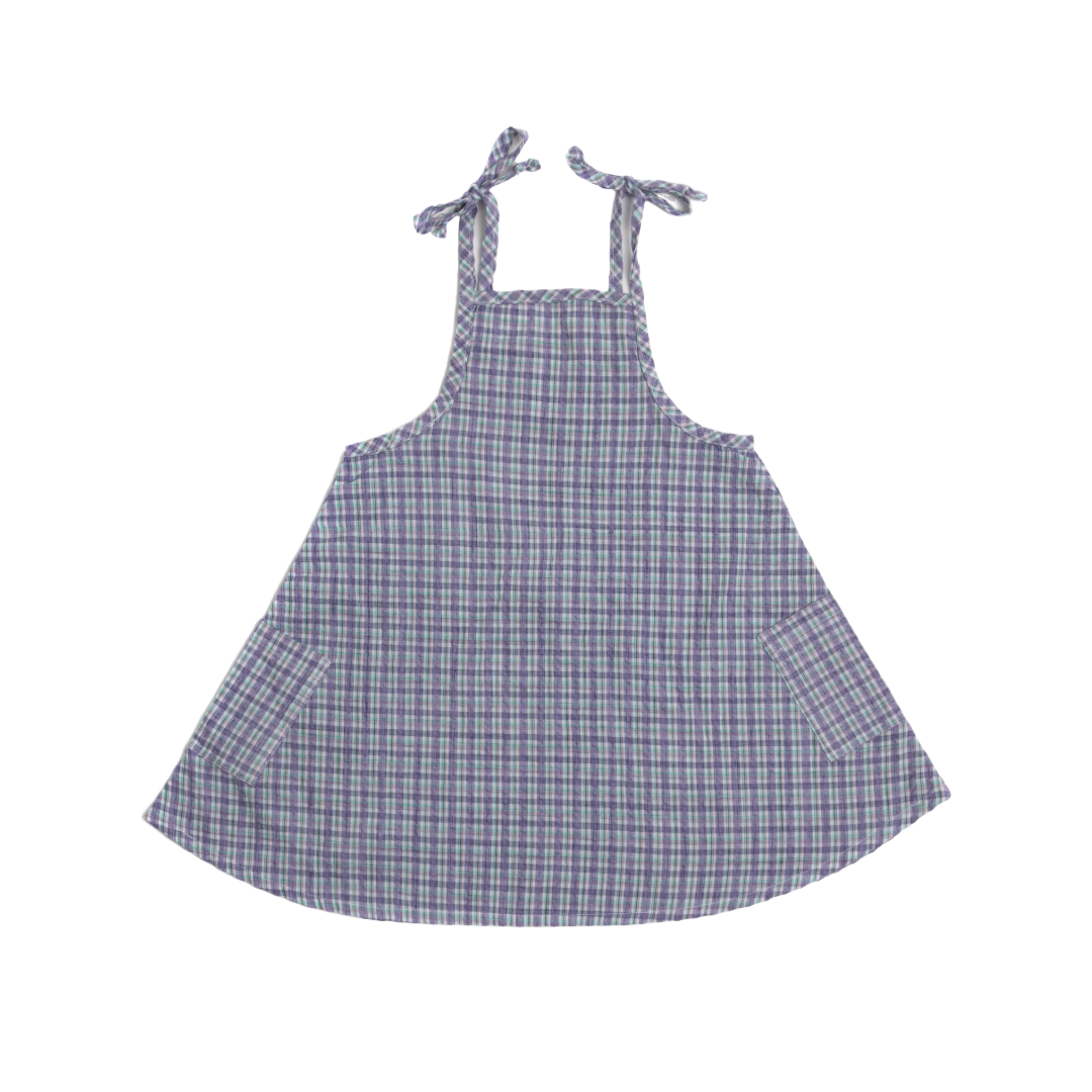 LITTLE LLOYD SUNDRESS — LILAC PLAID