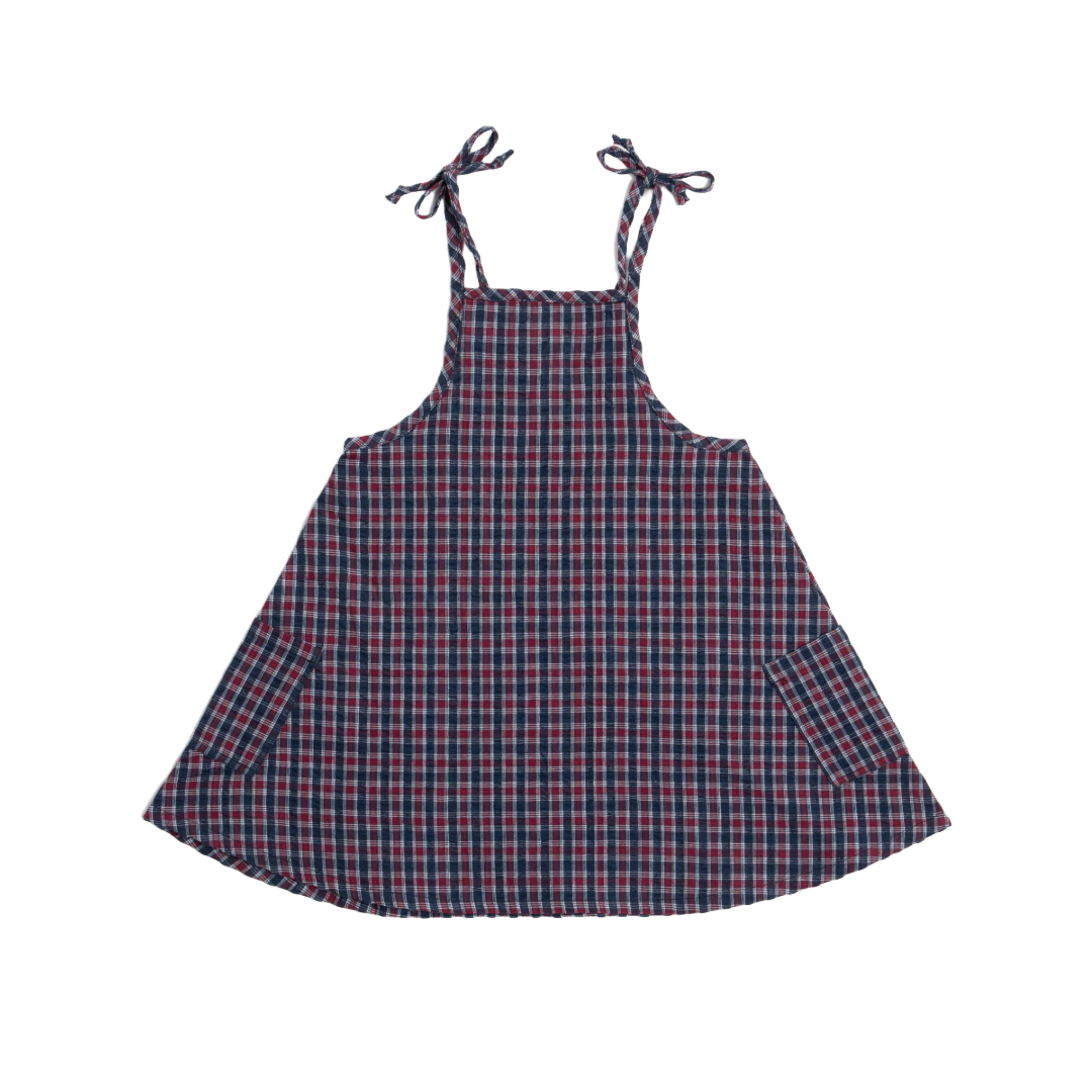 LITTLE LLOYD SUNDRESS — RED PLAID